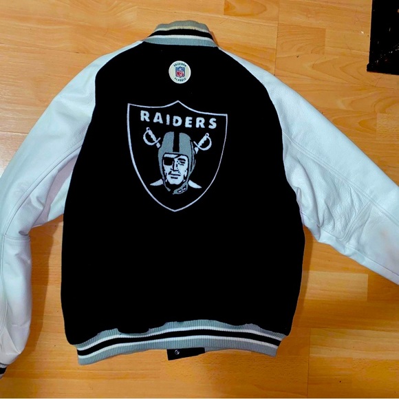 NFL | Jackets & Coats | Vintage Raiders Leather Jacket | Poshmark